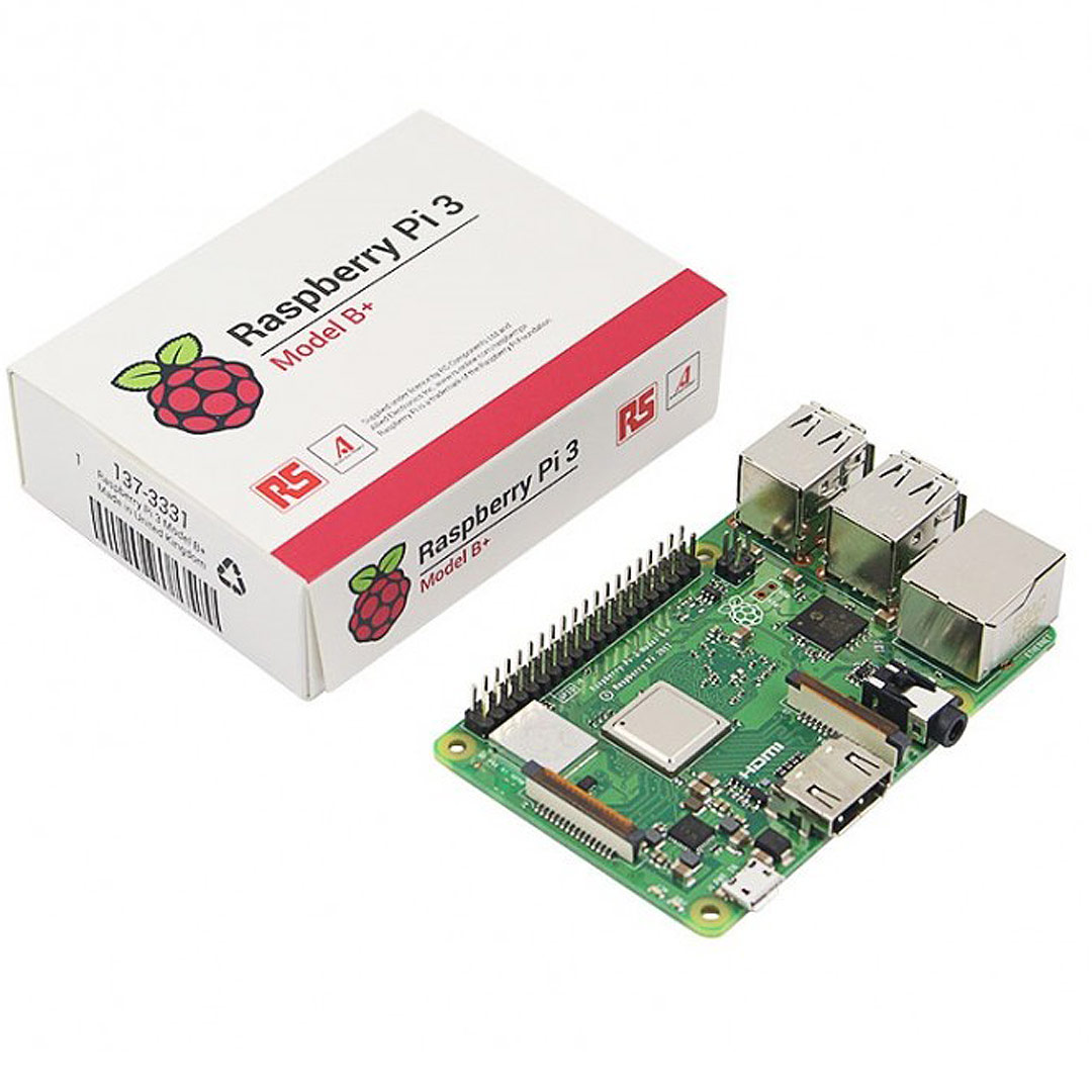 برد رزبری‌پای (رسپبری‌پای) ۳ بی پلاس تولید انگلیس (+Element14 Raspberry ...
